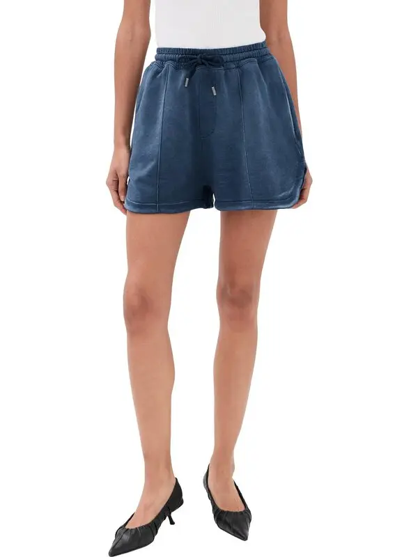 HALFBOY Terry Drawstring Shorts - Mood Indigo