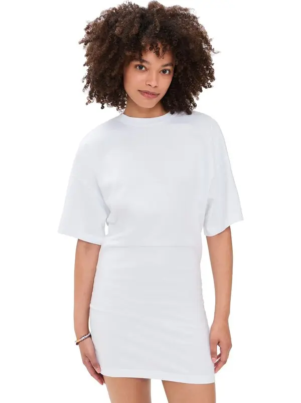 Enza Costa Supima Curve Mini Dress - White