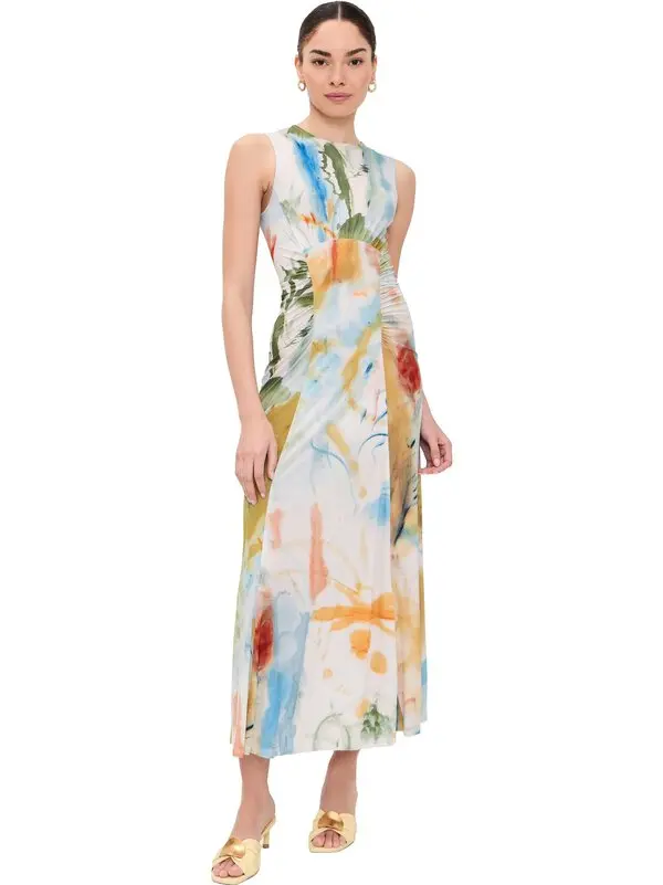 Ulla Johnson Lana Ruched Jersey Dress - Western Dream