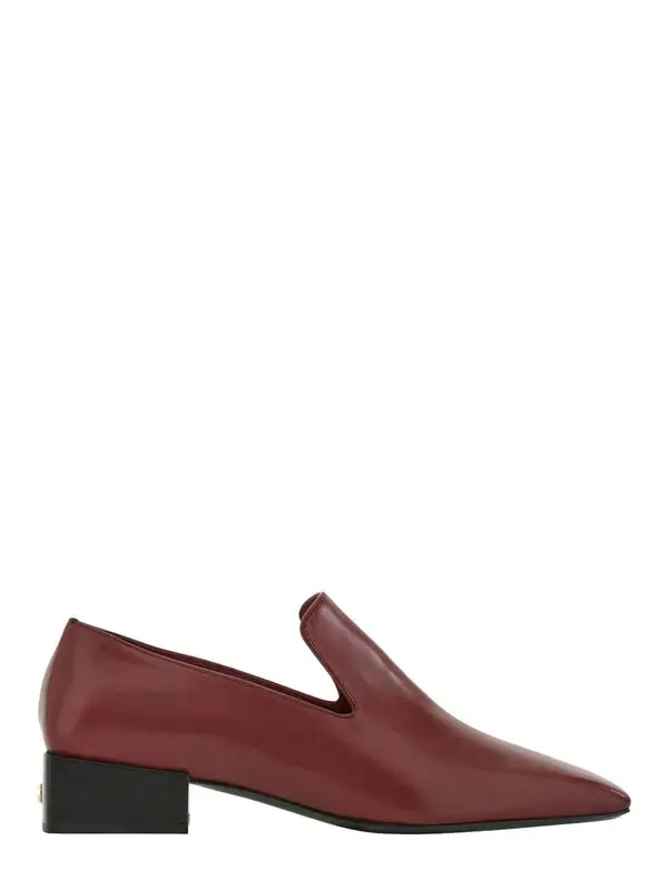 FERRAGAMO Square Toe Loafers - Red