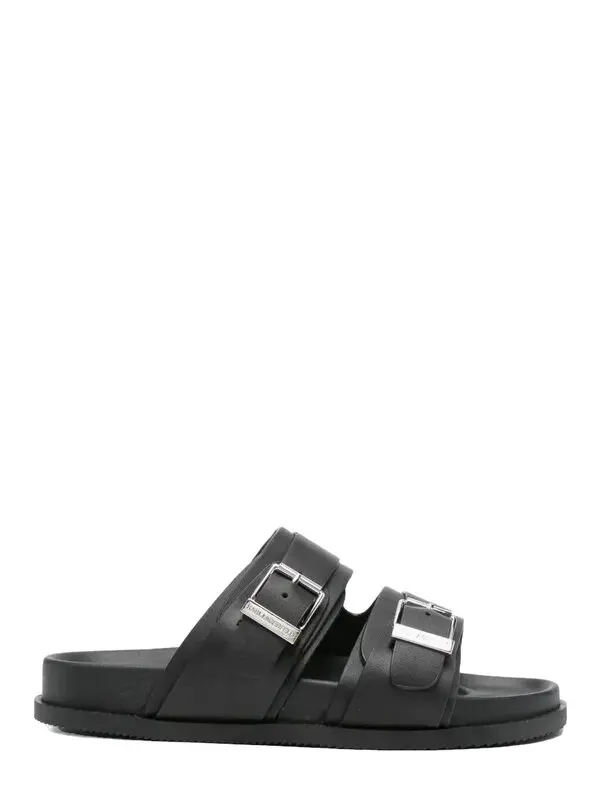 Karl Lagerfeld Kaden Double-buckle Sandals - Black