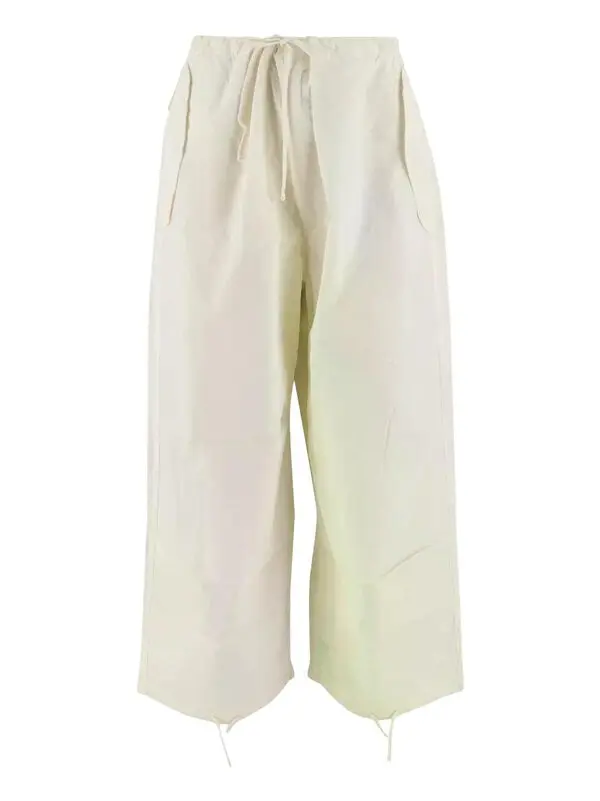 AUTRY Straight Trousers With Drawstring And Pockets - Neutrals