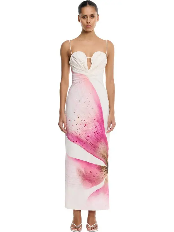 Significant Other Cotton Blend Quentin Maxi Dress - Petal Garden