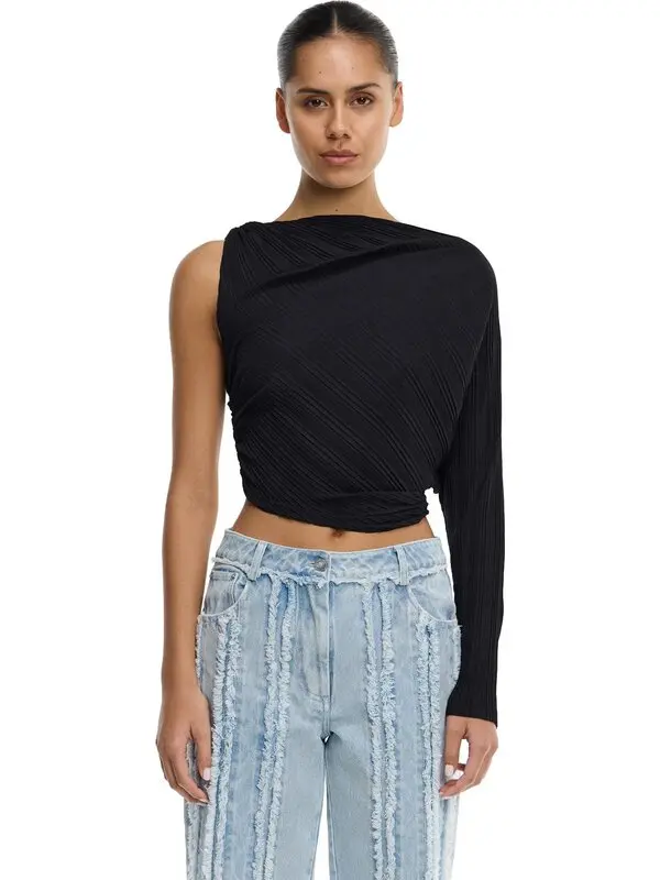 Significant Other Nesta Long Sleeve Top - Black