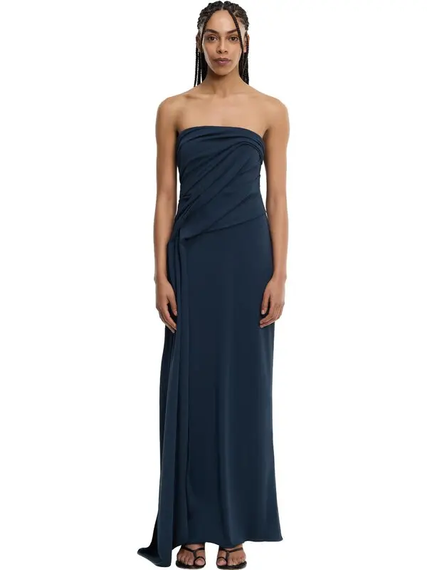 Significant Other Genesis Strapless Maxi Dress - Blue Steel