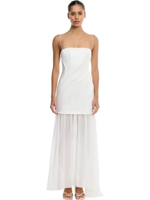 Significant Other Gaia Beaded Maxi Dress - Ivory