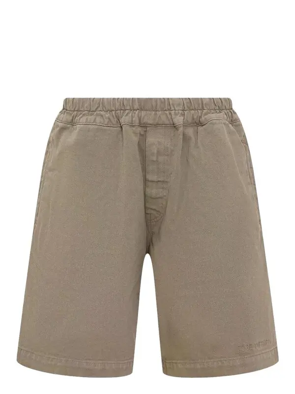 14BROS Elastic-waistband Short - Neutrals