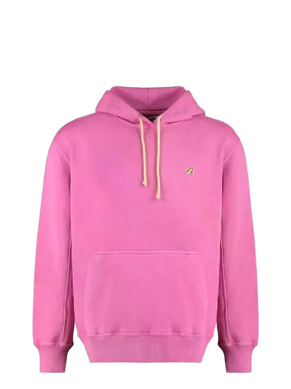 AUTRY Logo-patch Hoodie - Pink