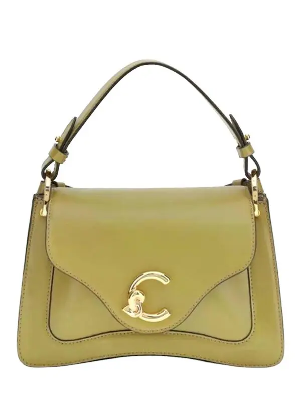 COCCINELLE Small C-me Logo-plaque Tote Bag - Green