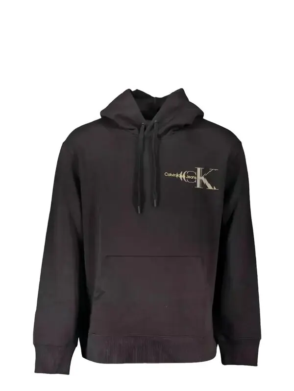 Calvin Klein Chest Logo Print Hoodie - Black