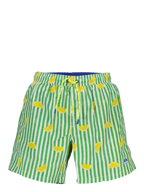 NORTH SAILS Striped Swim Shorts - Green