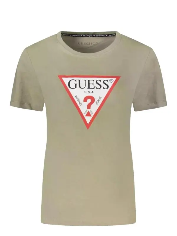 Guess Logo-print Short-sleeve T-shirt - Neutrals