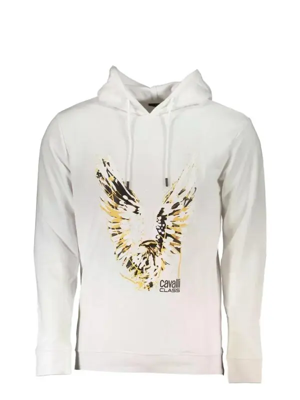 Roberto Cavalli Eagle-print Hoodie - White