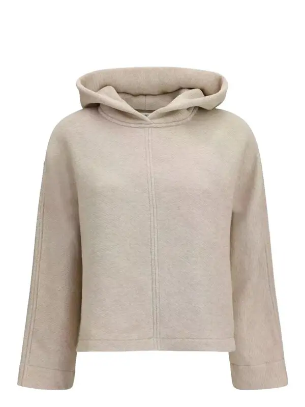 Max Mara Logo-embroidered Hooded Sweater - Neutrals