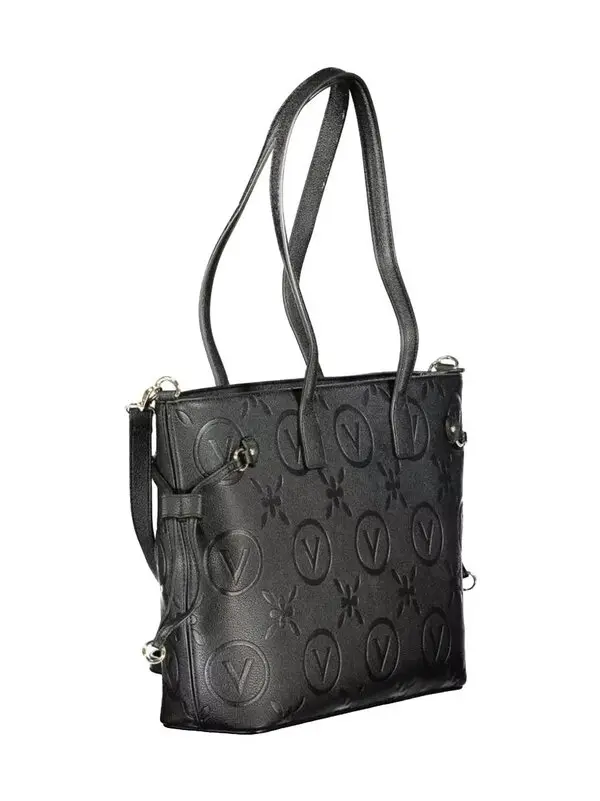 MARIO VALENTINO Embossed-logo Tote Bag - Black