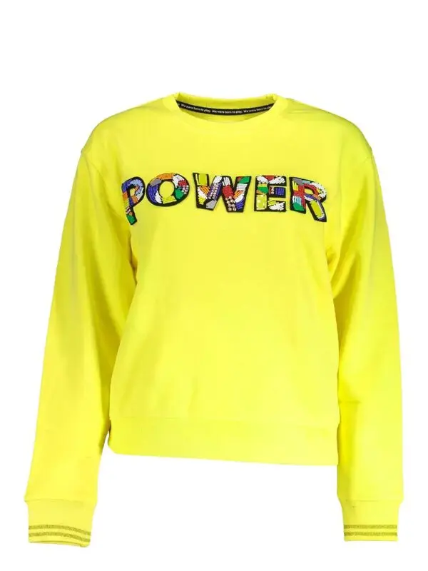Desigual Embroidered Detail Sweater - Yellow