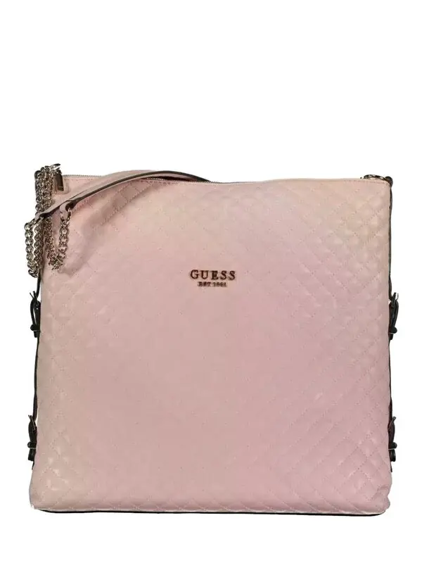 Guess Diamond-quilted Shoulder Bag - Pink
