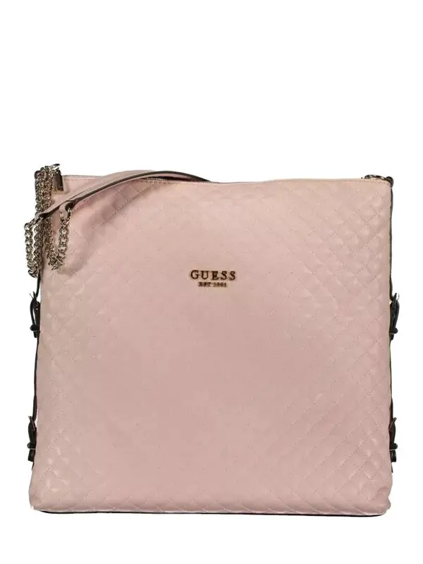 Guess Diamond-quilted Shoulder Bag - Pink