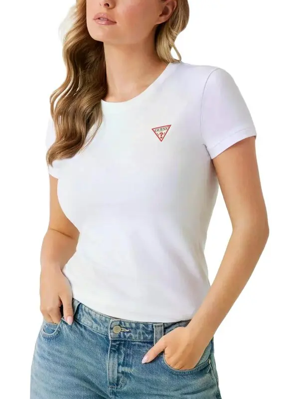 Guess Logo-patch T-shirt - Neutrals