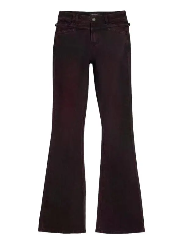 Desigual Flare-cut Jeans - Purple