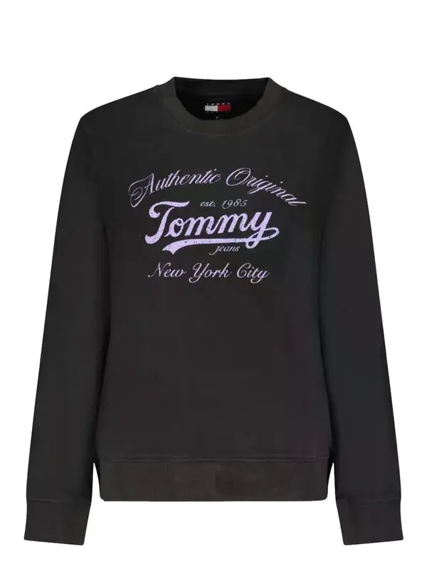 Tommy Hilfiger Graphic-print Sweater - Black