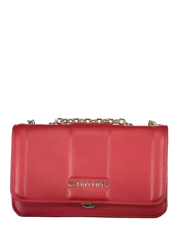 MARIO VALENTINO Logo Appliqué Shoulder Bag - Red