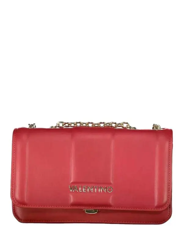 MARIO VALENTINO Logo Appliqué Shoulder Bag - Red