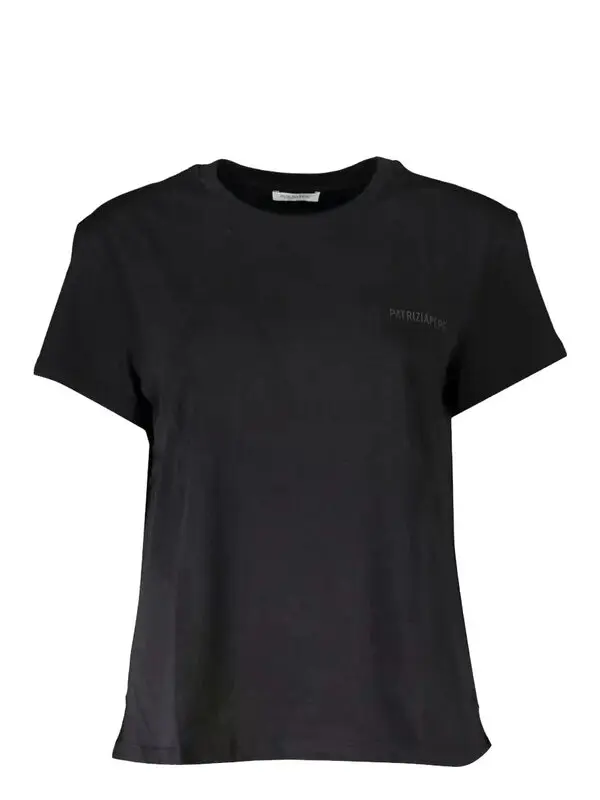 Patrizia Pepe Logo-print Cotton T-shirt - Black