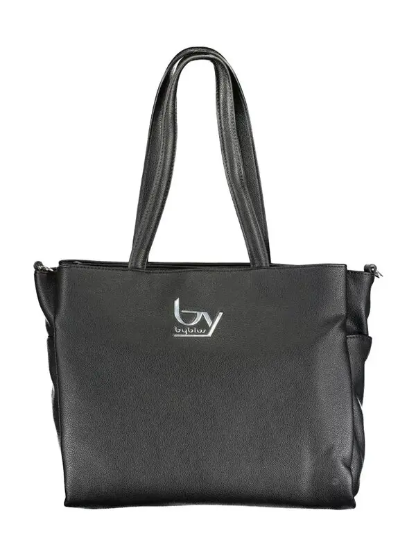 Byblos Logo-plaque Tote Bag With Chain-link Strap - Black