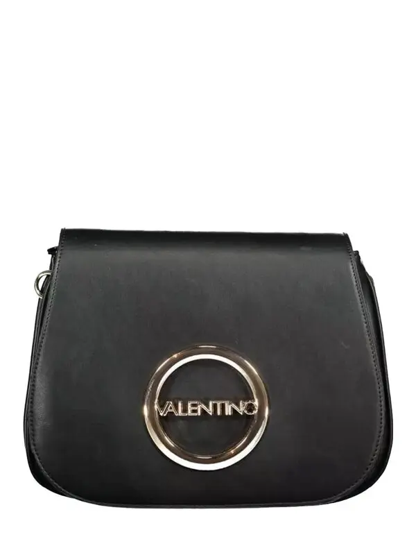 MARIO VALENTINO Logo Plaque Crossbody Bag - Black