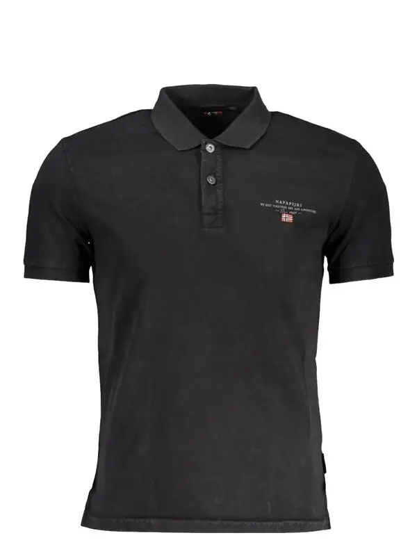 NAPAPIJRI Logo-print Polo Shirt - Black
