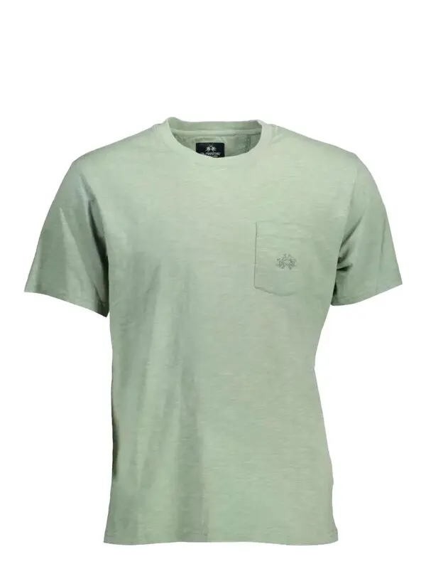 LA MARTINA Embroidered-logo T-shirt - Green