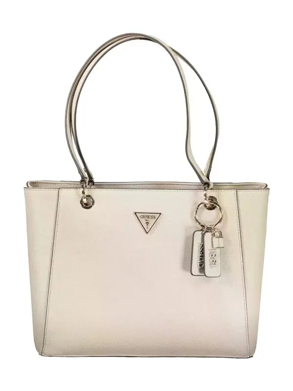 Guess Logo-plaque Tote - Neutrals