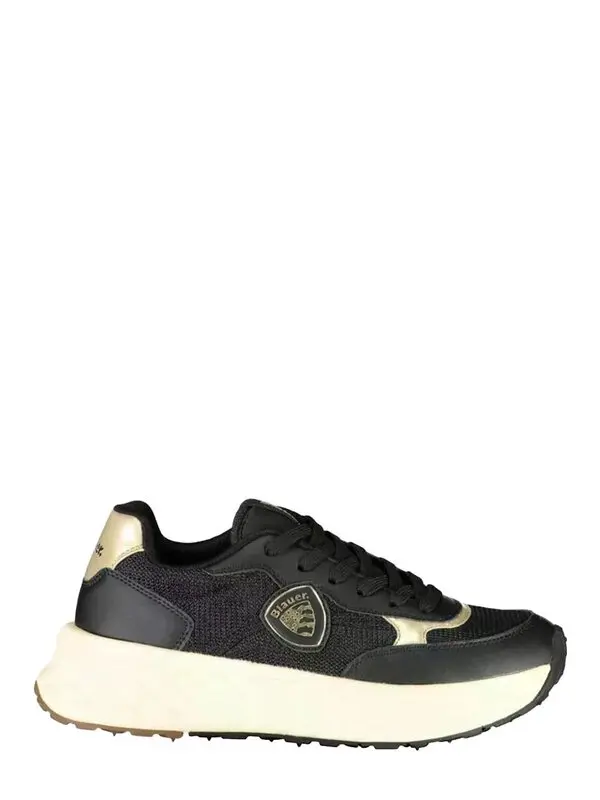 BLAUER. Logo-patch Sneakers - Black