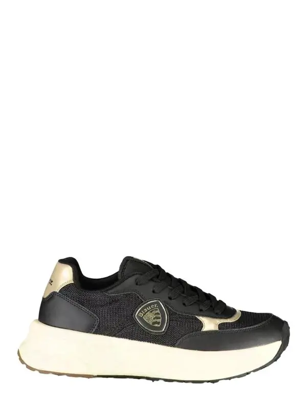 BLAUER. Logo-patch Sneakers - Black