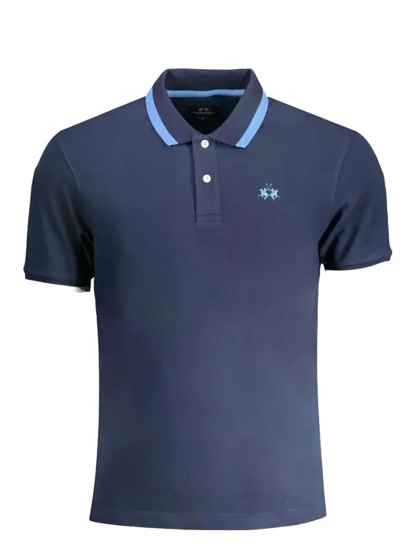 LA MARTINA Logo Polo Shirt - Blue