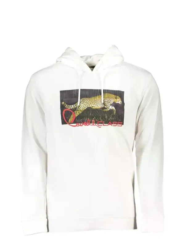 Roberto Cavalli Cheetah-print Hoodie - White