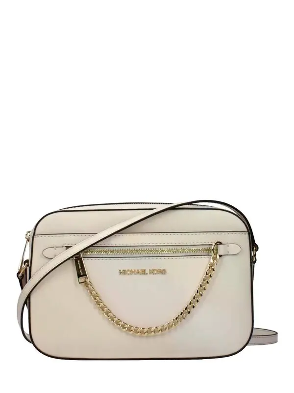 Michael Kors Jet Set Saffiano Leather Crossbody Bag - Neutrals