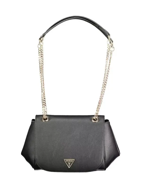 Guess Logo-detail Shoulder Bag - Black