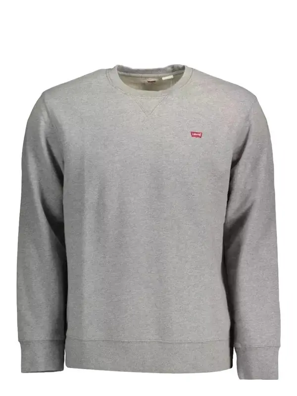 LEVI'S Logo-patch Crew-neck Sweater - Grey