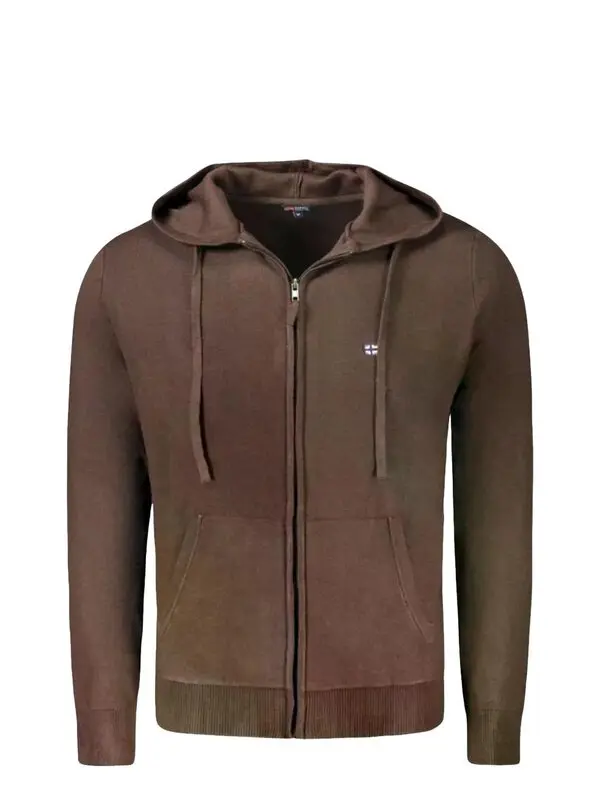 NORWEGIAN RAIN Zip-up Hoodie - Brown