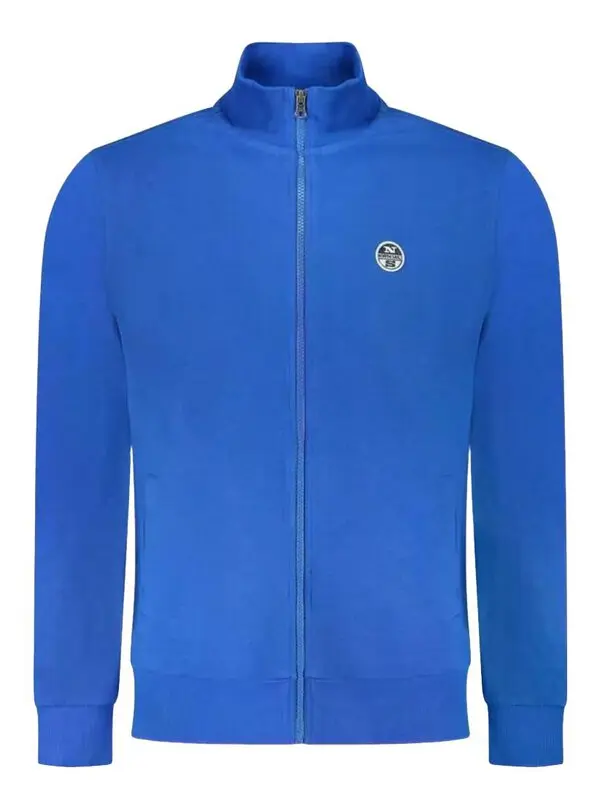 NORTH SAILS Logo-patch Zip-up Sweater - Blue