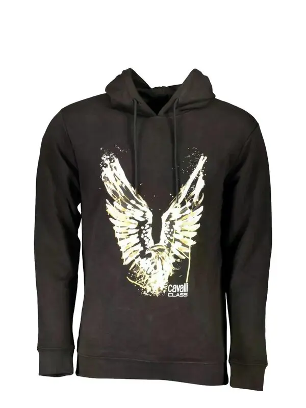 Roberto Cavalli Eagle Graphic Hoodie - Black