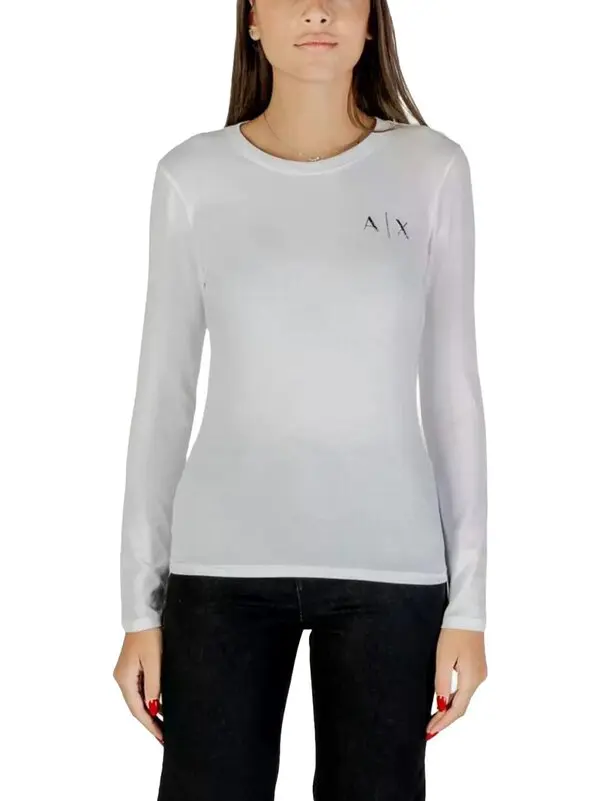 Armani Exchange Logo-print Long-sleeved T-shirt - Grey