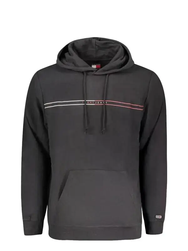 Tommy Hilfiger Logo-print Drawstring Hoodie - Black