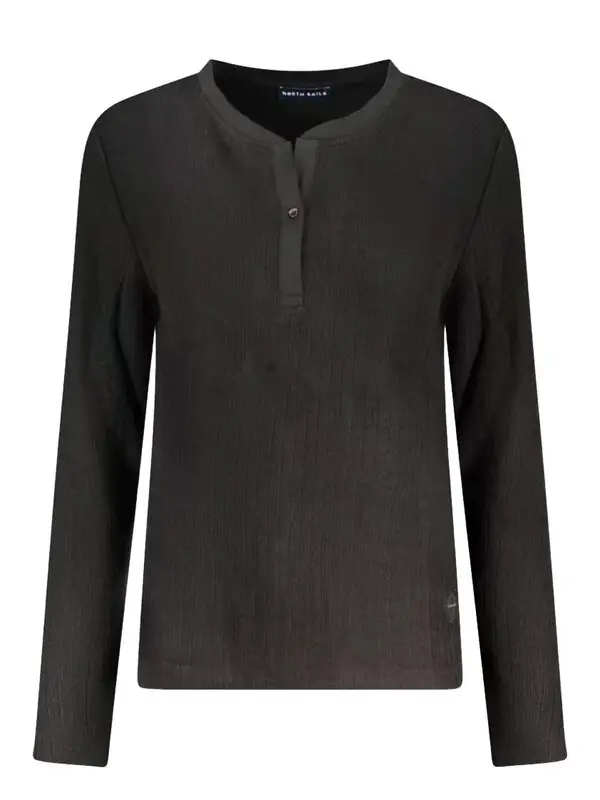 NORTH SAILS Henley Ribbed Sweater - Black