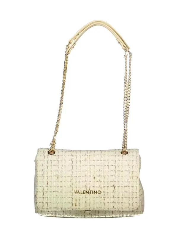 MARIO VALENTINO Tweed-effect Shoulder Bag - White
