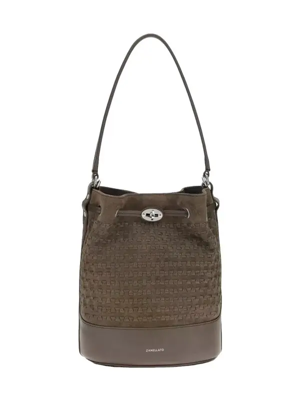 ZANELLATO Monda Woven Bucket Bag - Brown