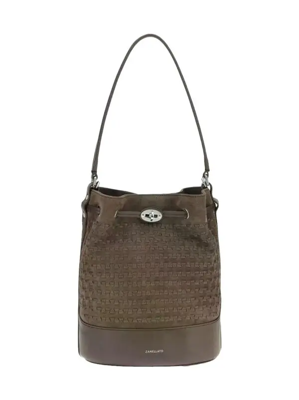 ZANELLATO Monda Woven Bucket Bag - Brown