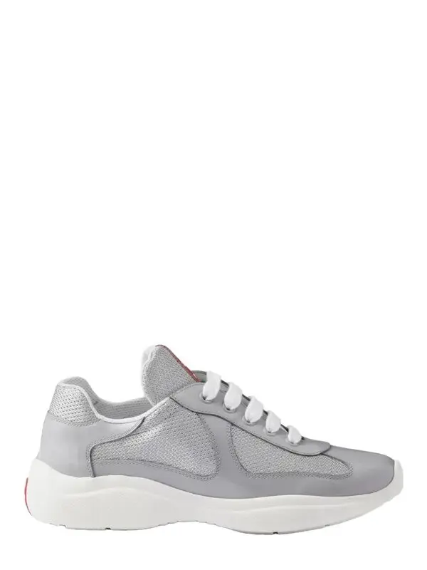 Prada America's Cup Biker Fabric Sneakers - Grey
